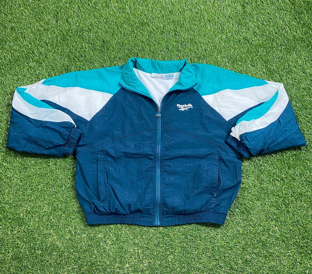 Vintage Reebok Windbreaker Jacket Zip up Size Medium M Classic ...