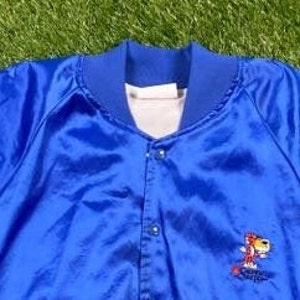 Vintage Chester Cheetah Bomber Jacket Harwell Size Large L Cheetos ...