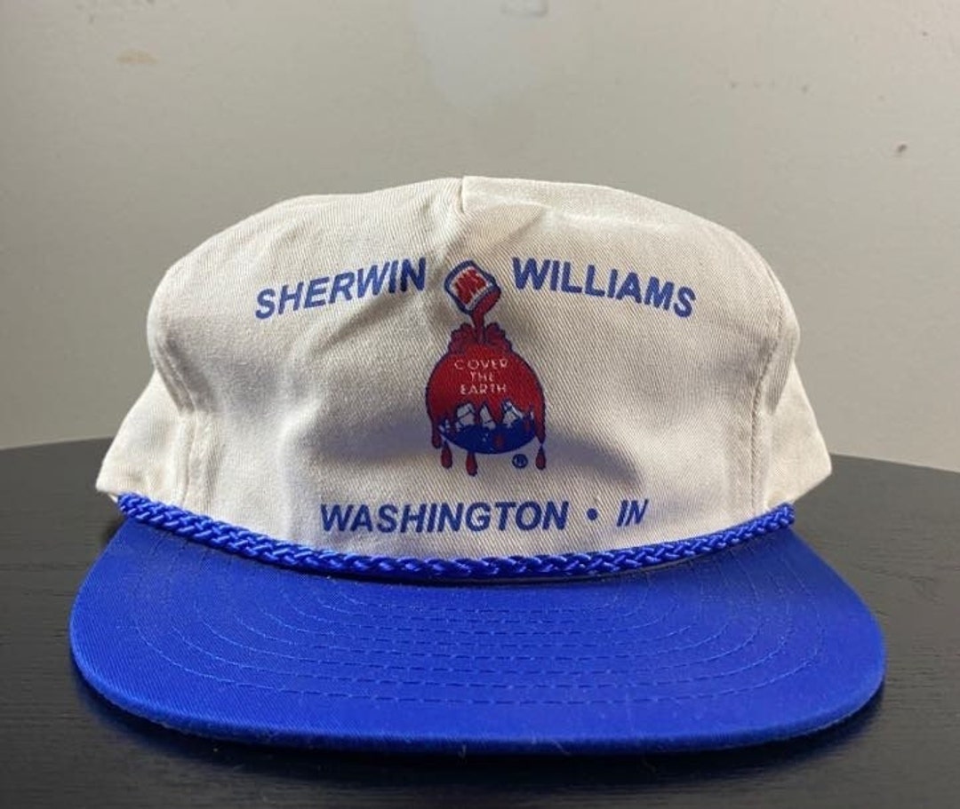 Vintage Sherwin Williams Snapback Hat Nissun Cap OSFA Washington ...