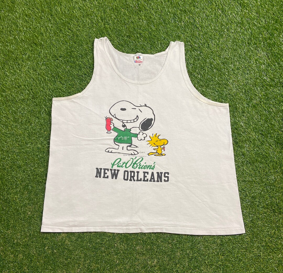Vintage Snoopy Tank Top Shirt Fruit of Loom Xtra Large XL Peanuts ...
