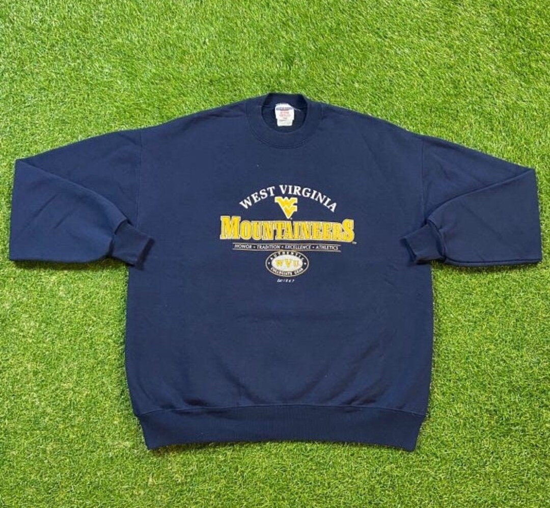 Vintage West Virginia University Crewneck Sweatshirt Jerzees Size Xtra ...