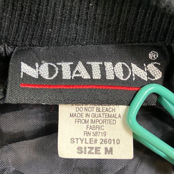 Vintage Multicolor Bomber Jacket Notations Size Mediu… - Gem