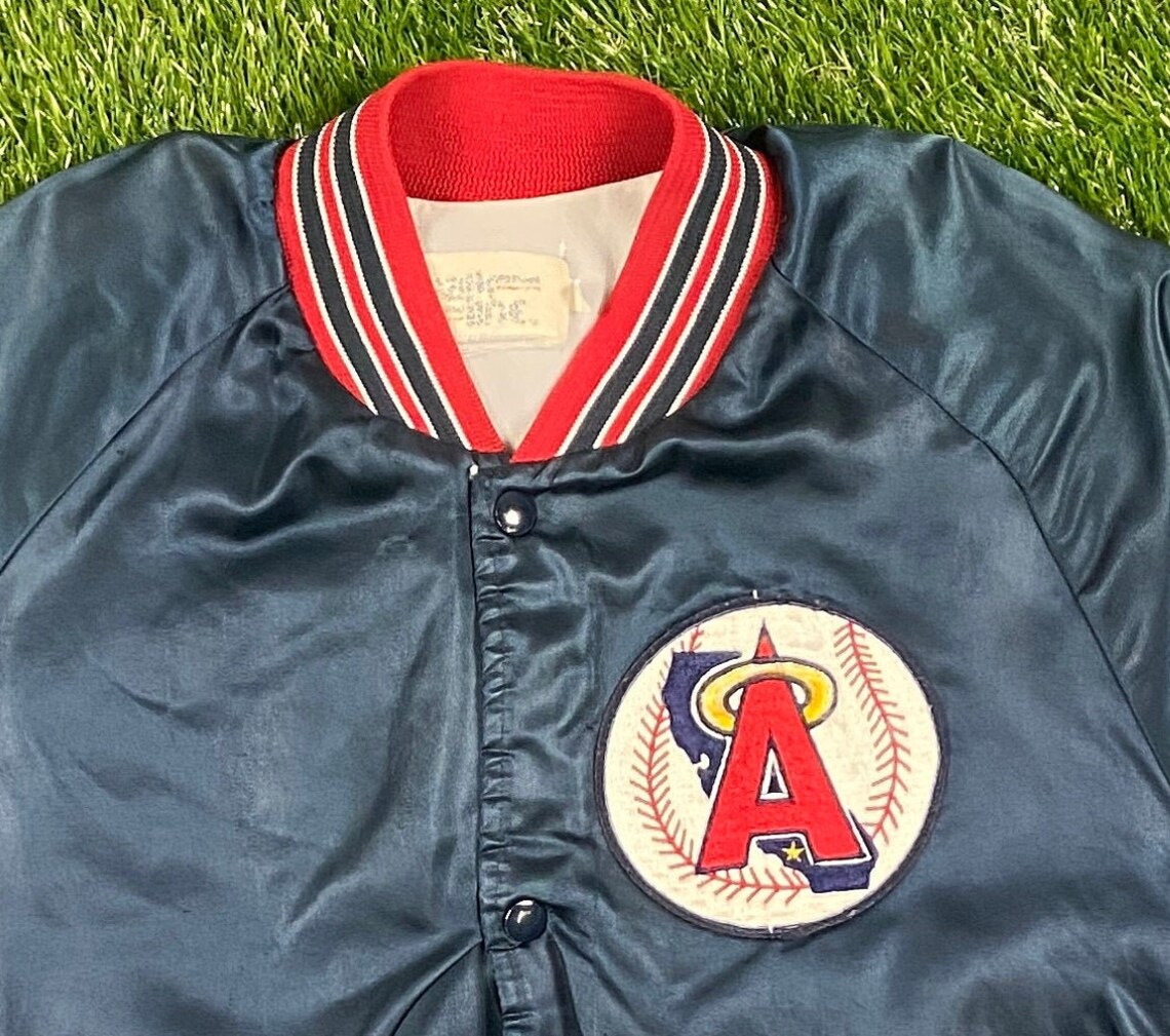 Vintage Anaheim Angels Varsity Satin Jacket Chalk Line Size | Etsy