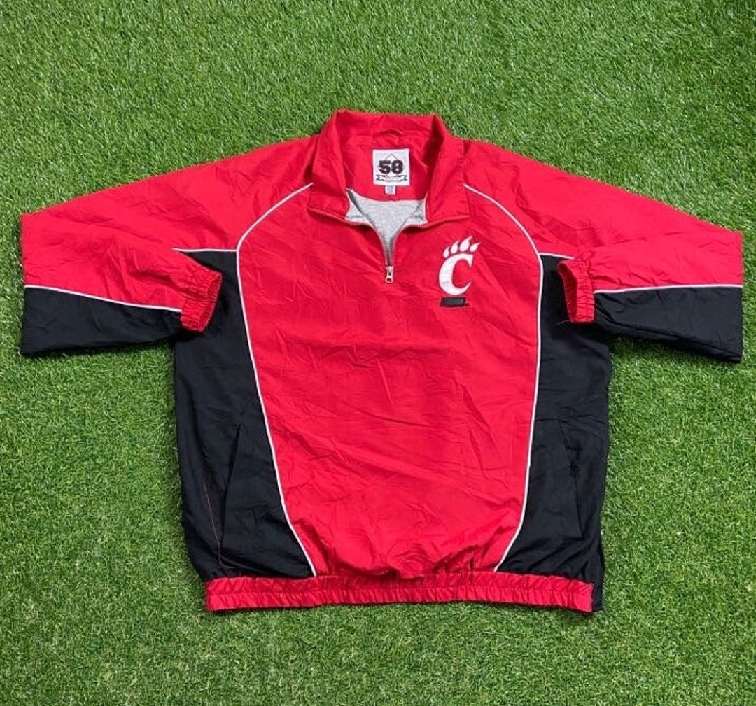 Vintage University of Cincinnati Bearcats Windbreaker Jacket Size Xtra ...