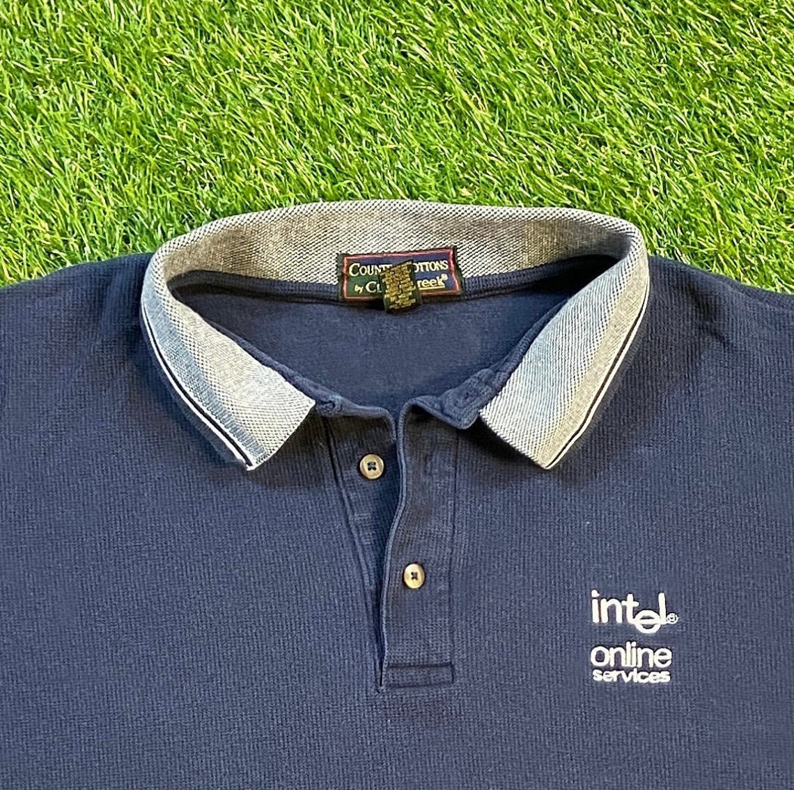 Vintage Intel Polo Shirt Tee Size XXL 2XL Intelligence American ...