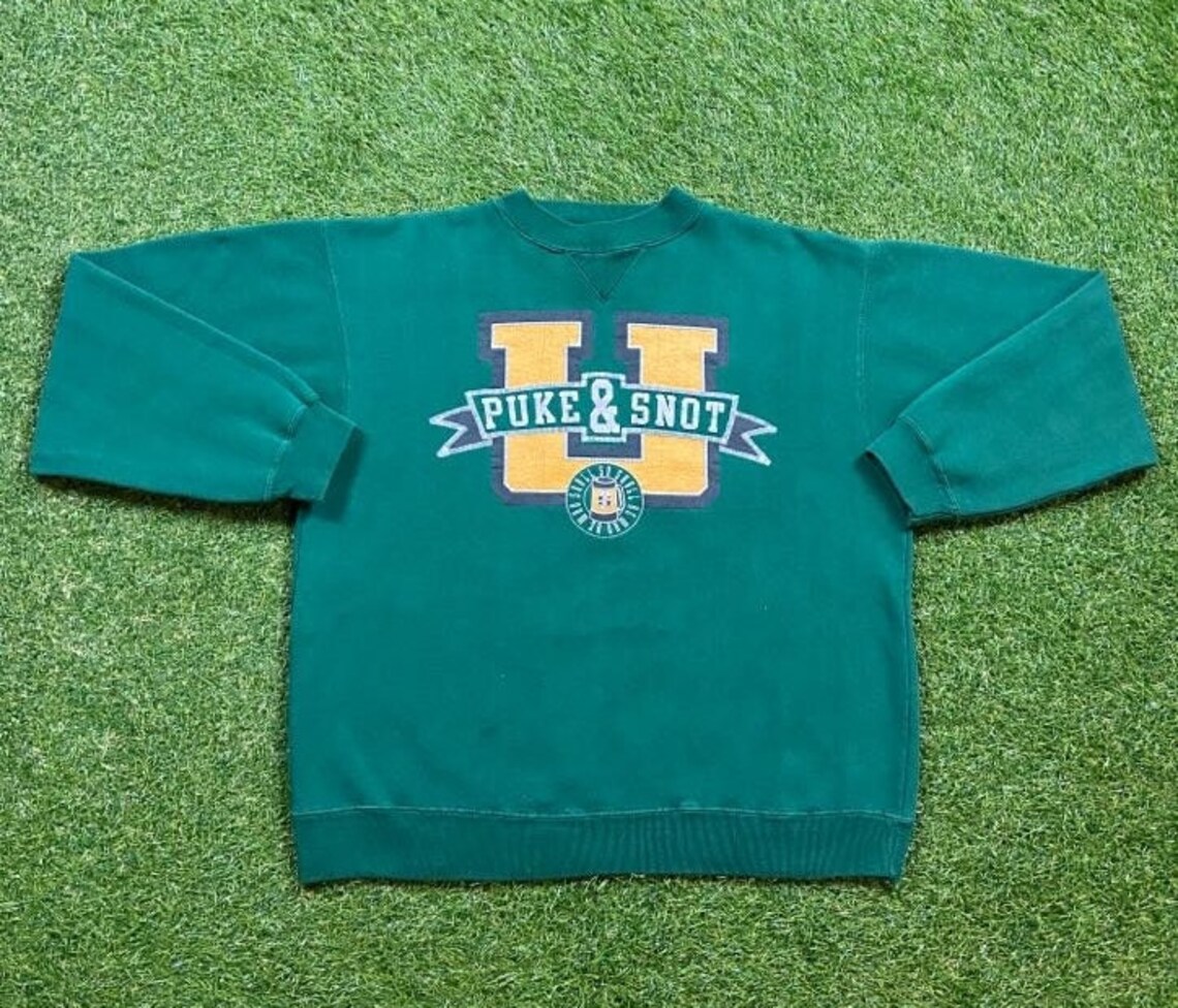 Vintage Puke & Snot Crewneck Sweatshirt Ultimate Sports Wear - Etsy
