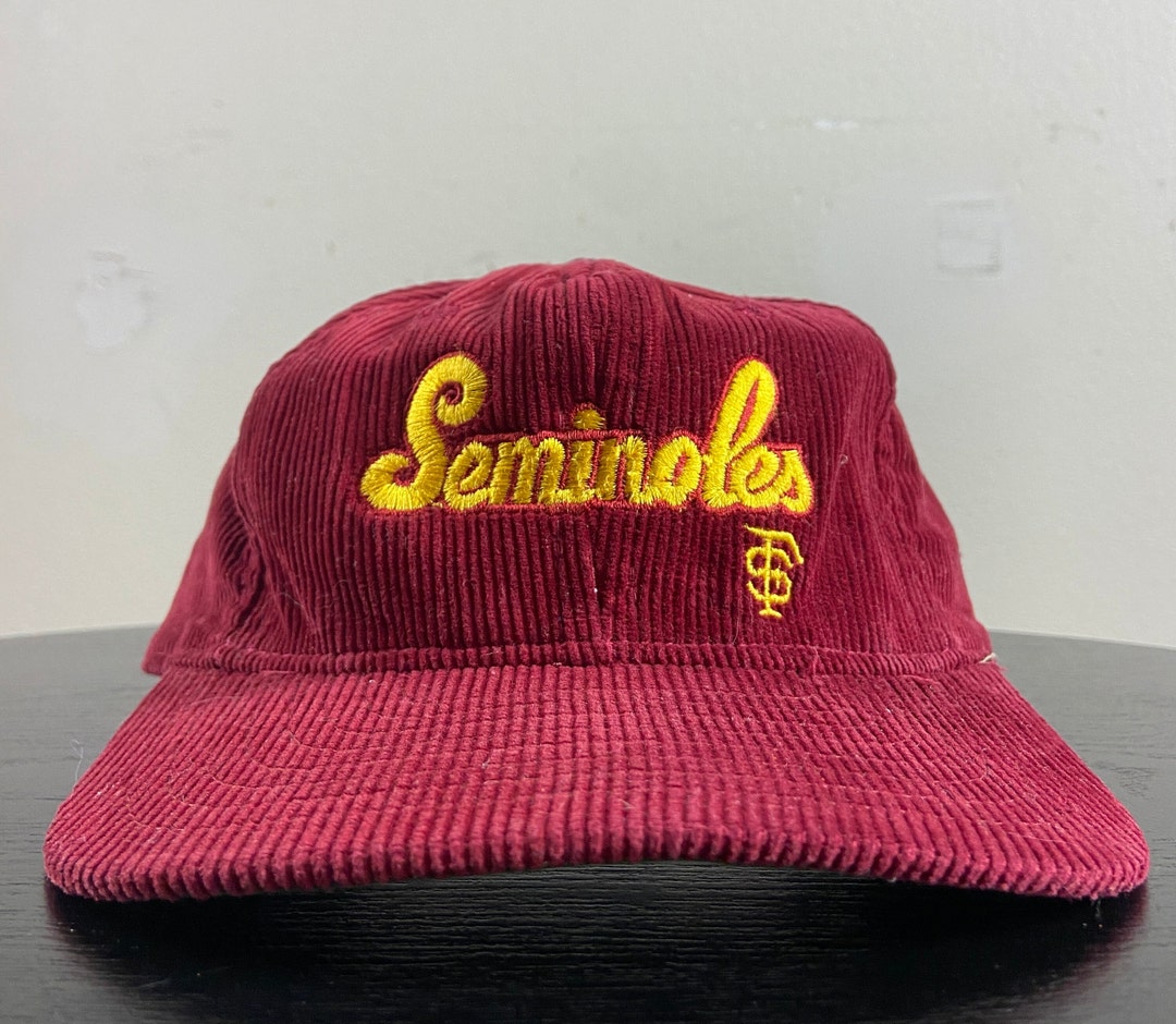 Vintage Florida State University Corduroy Snapback Hat Cap OSFA ...