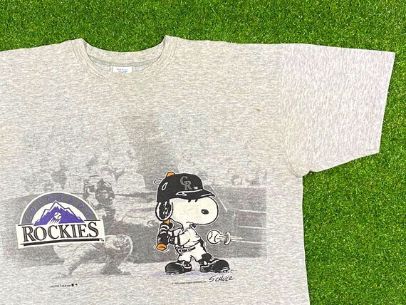 Vintage Colorado Rockies Snoopy Peanuts T Shirt Tee A… - Gem
