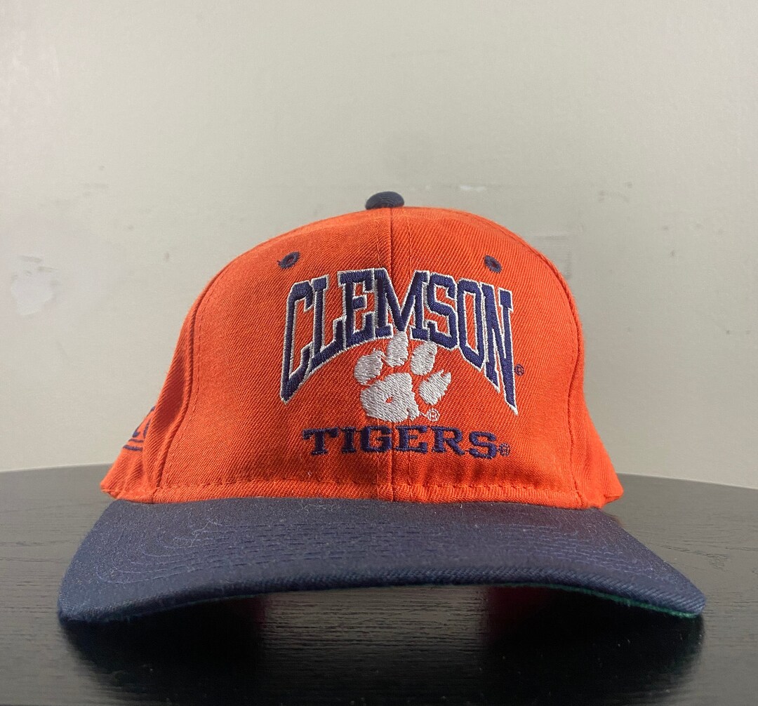 Vintage Clemson University Tigers Snapback Hat Made USA OSFA NCAA ...