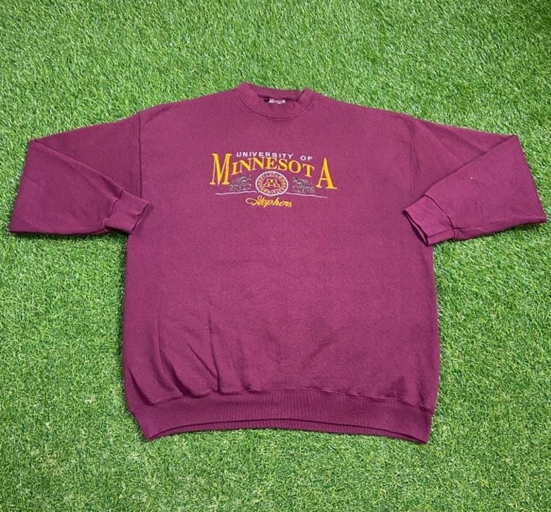 Vintage University of Minnesota Golden Gophers Crewneck Sweatshirt Made ...