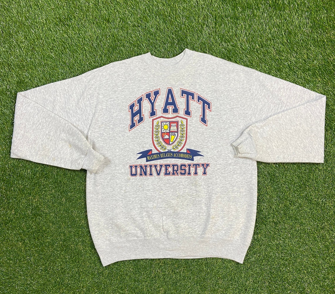 Vintage Hyatt University Crewneck Sweatshirt Hanes Size XXL - Etsy