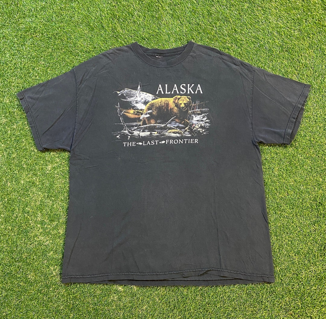 Vintage Alaska T Shirt Tee Hanes Size XXL 2XL the Last Frontier ...