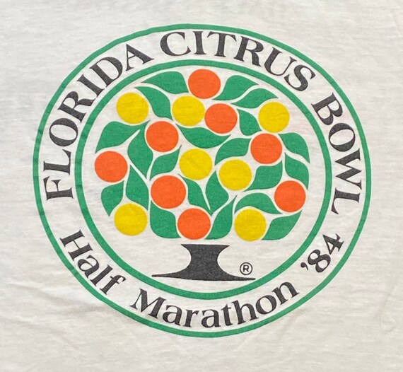 Vintage Florida Citrus Bowl 1984 Half Marathon T Shir… - Gem