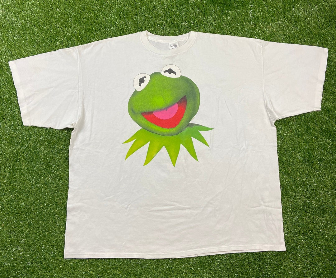 Vintage the Muppets Kermit the Frog T Shirt Tee Wild Oats Made USA Size ...