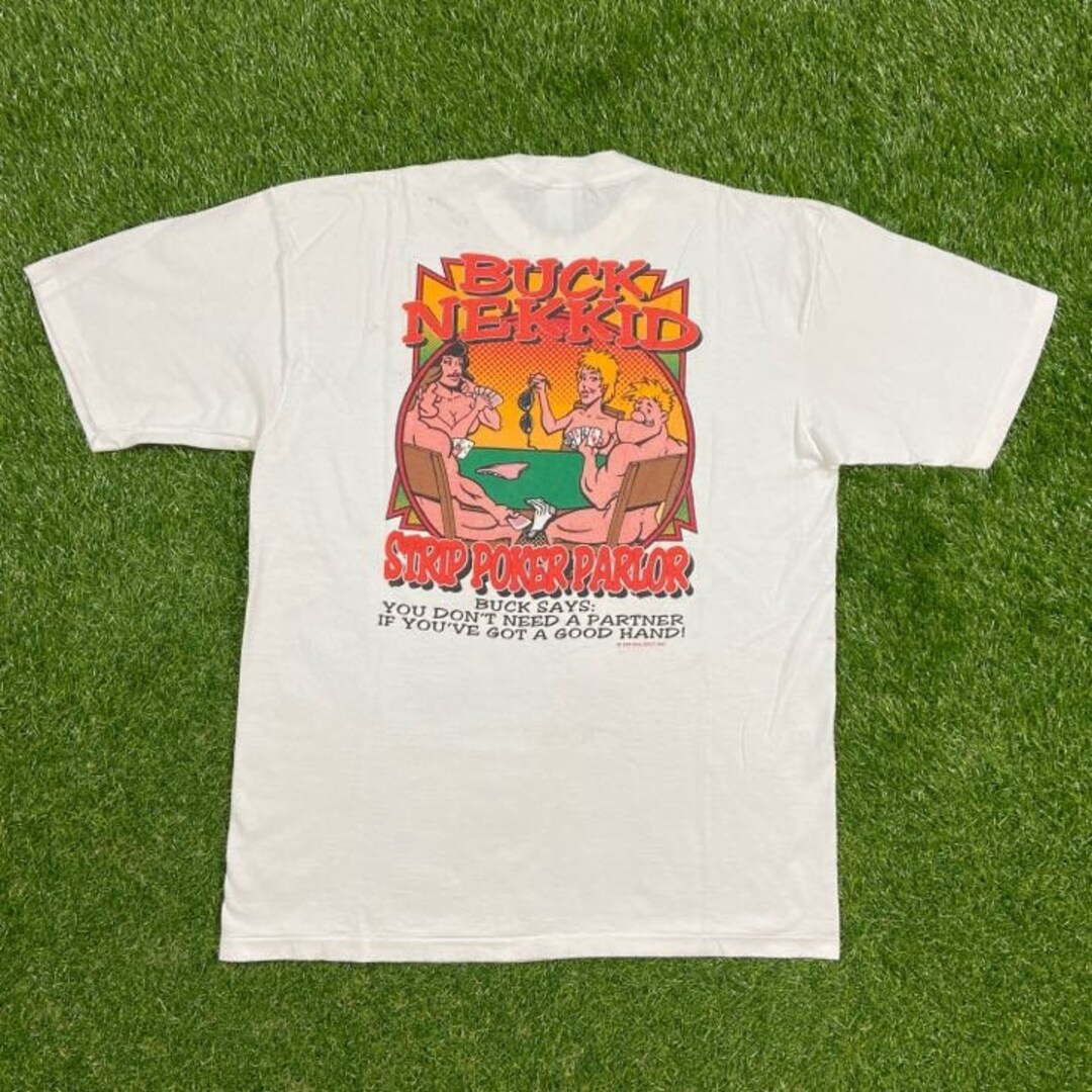 Vintage Buck Nekkid T Shirt Tee Balzout Made USA Size Xtra Large XL ...