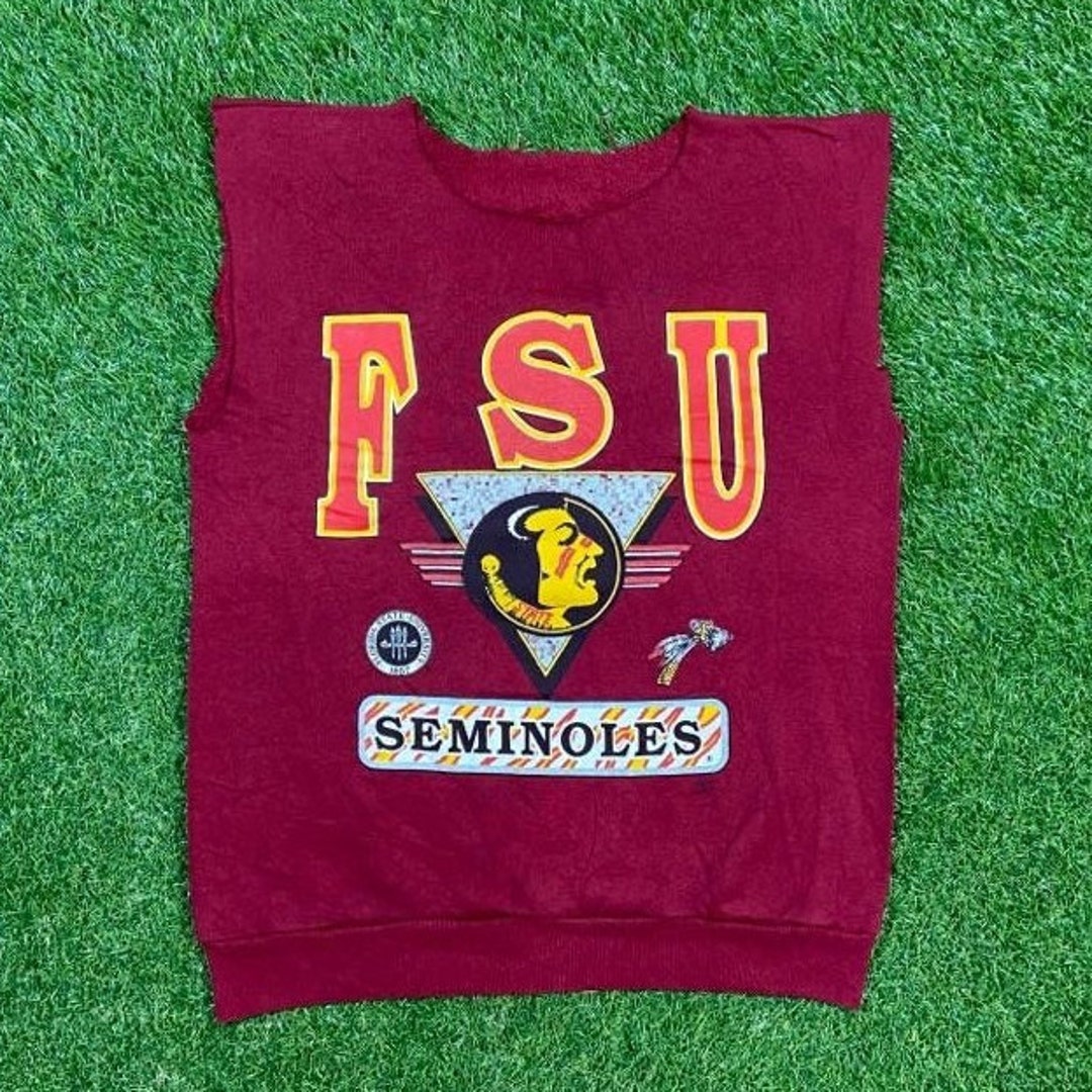 Vintage Florida State University Seminoles Sleeveless Crewneck ...