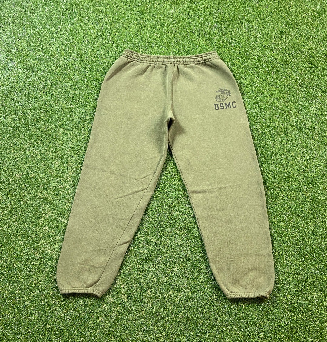 Vintage USMC Sweatpants Soffe Made USA Size Large L Marines Army United ...