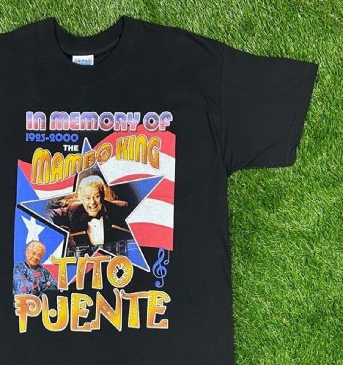 Vintage Tito Puente in Memory of T Shirt Music Tee Gildan Size Large ...
