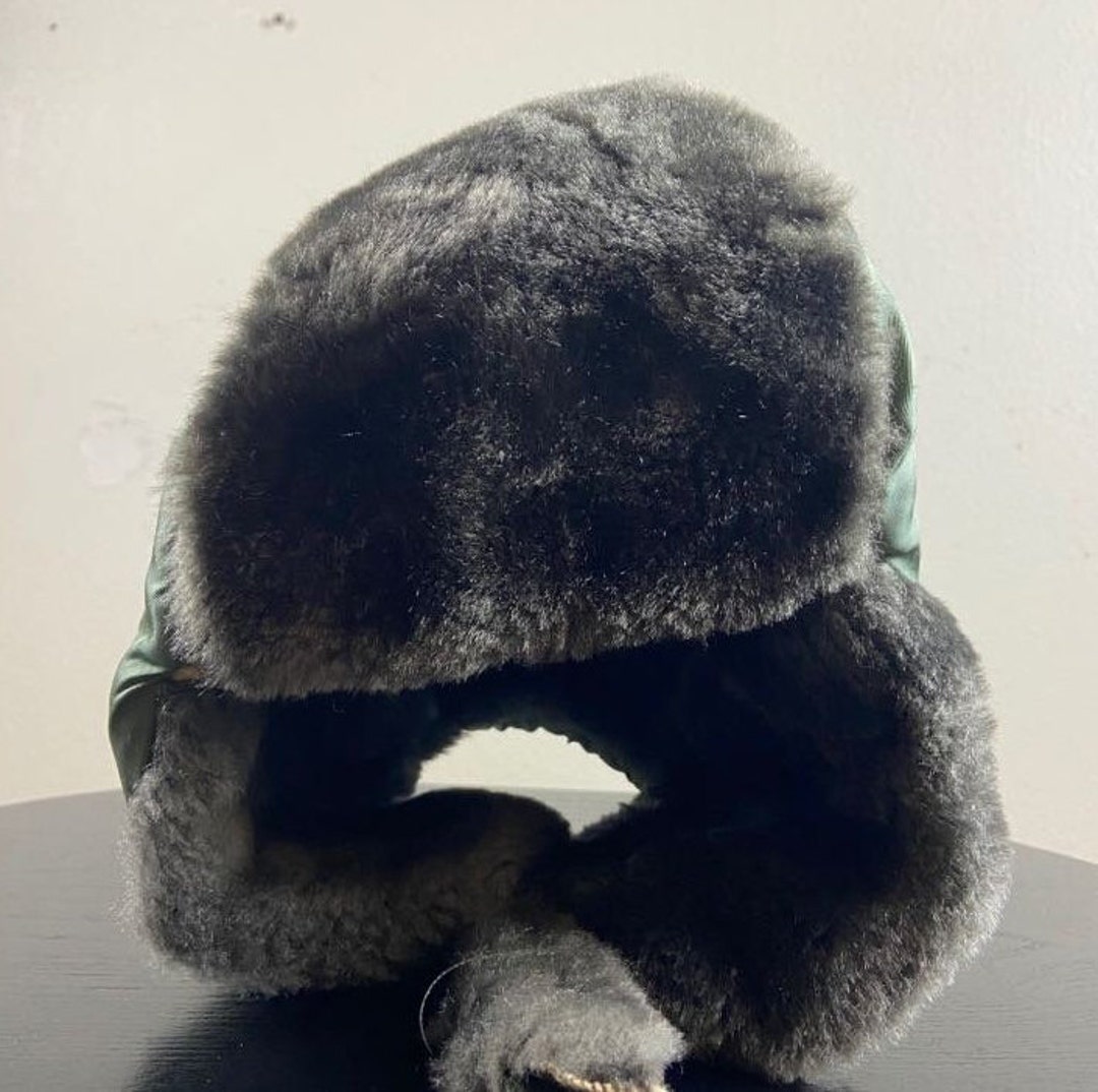 Vintage Russian Aviator Flight Hat Medium Pilot Cap Classic Outdoor ...