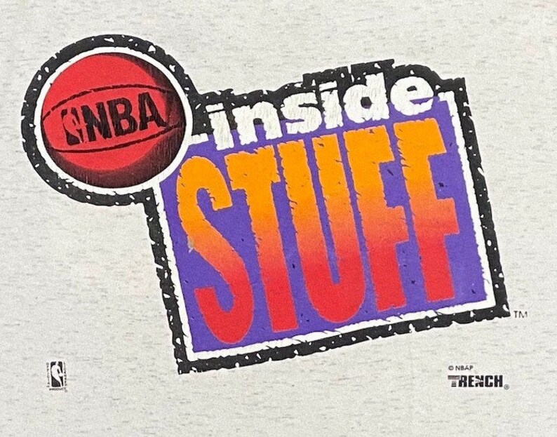 Vintage NBA Inside Stuff T Shirt T-shirt Ultra Xtra Large Made - Etsy ...