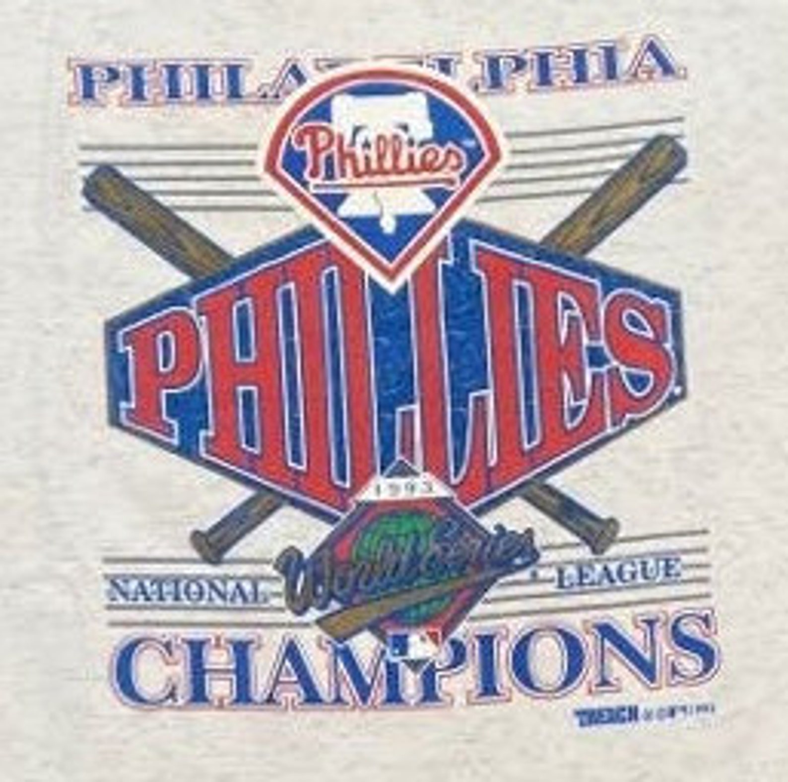 Vintage Philadelphia Phillies 1993 National League Champions T | Etsy