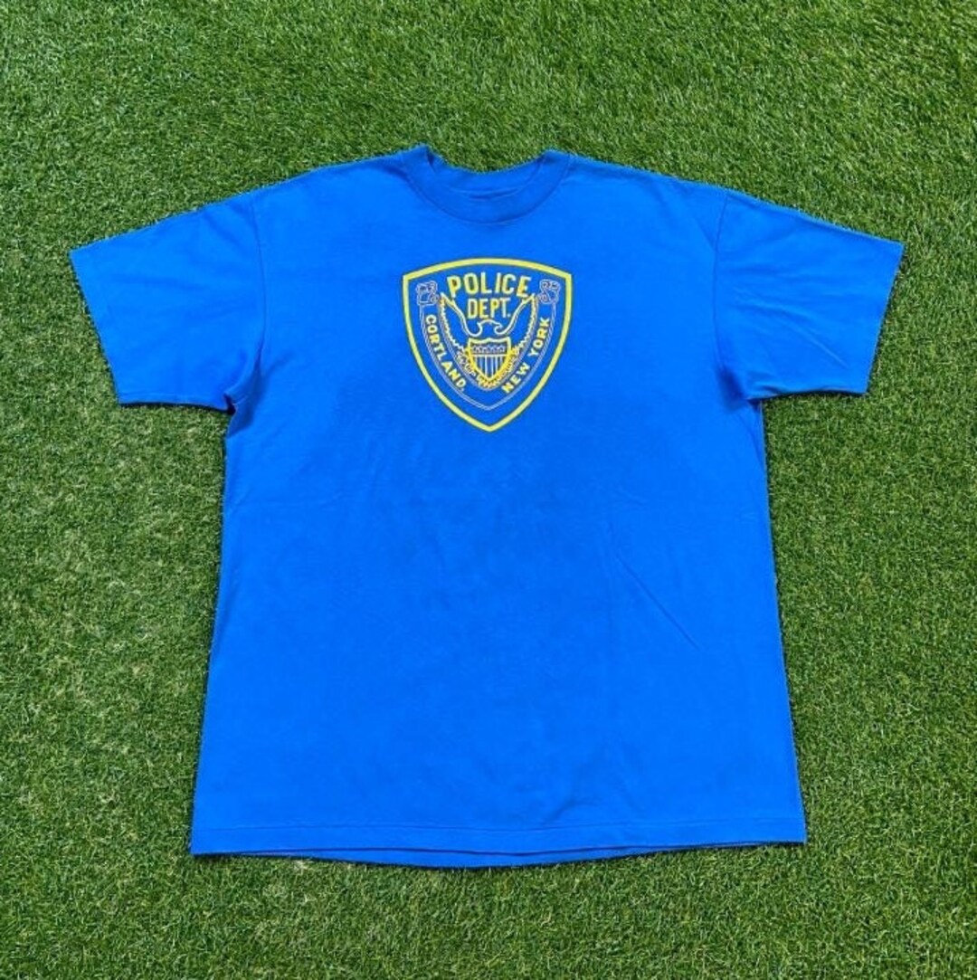 Vintage NYPD New York City Police Department T Shirt Tee Hanes Made USA ...