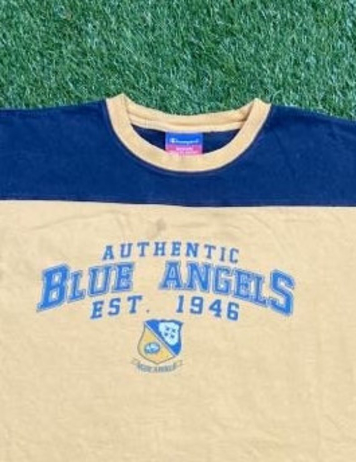 Vintage US Navy Blue Angels T Shirt Tee Champion Size Large L Navy Seal ...
