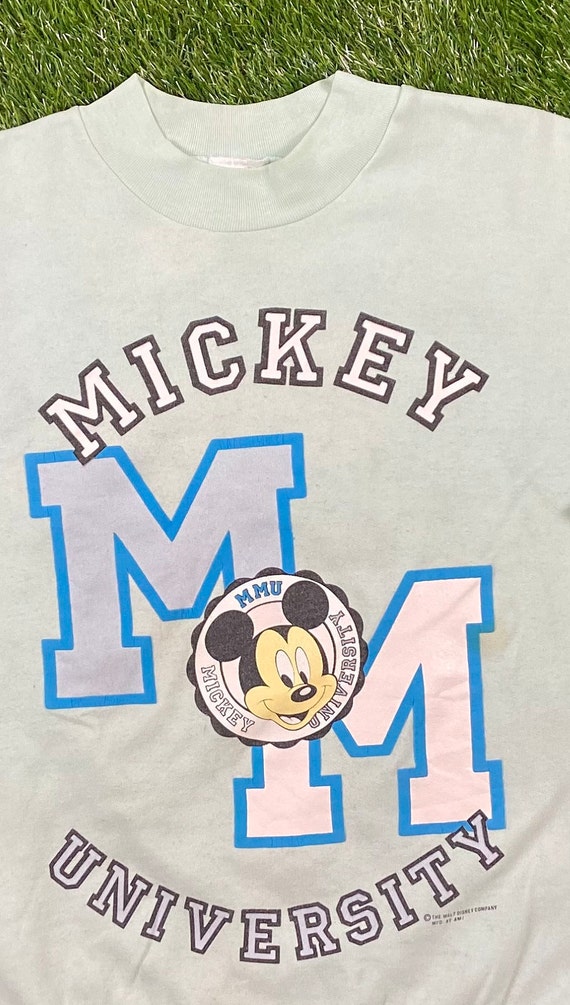 Vintage Mickey Mouse University Crewneck Sweatshirt S… - Gem