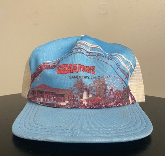 Vintage Cedar Point Snapback Hat Sandusky Ohio Photo Caps OSFA - Etsy