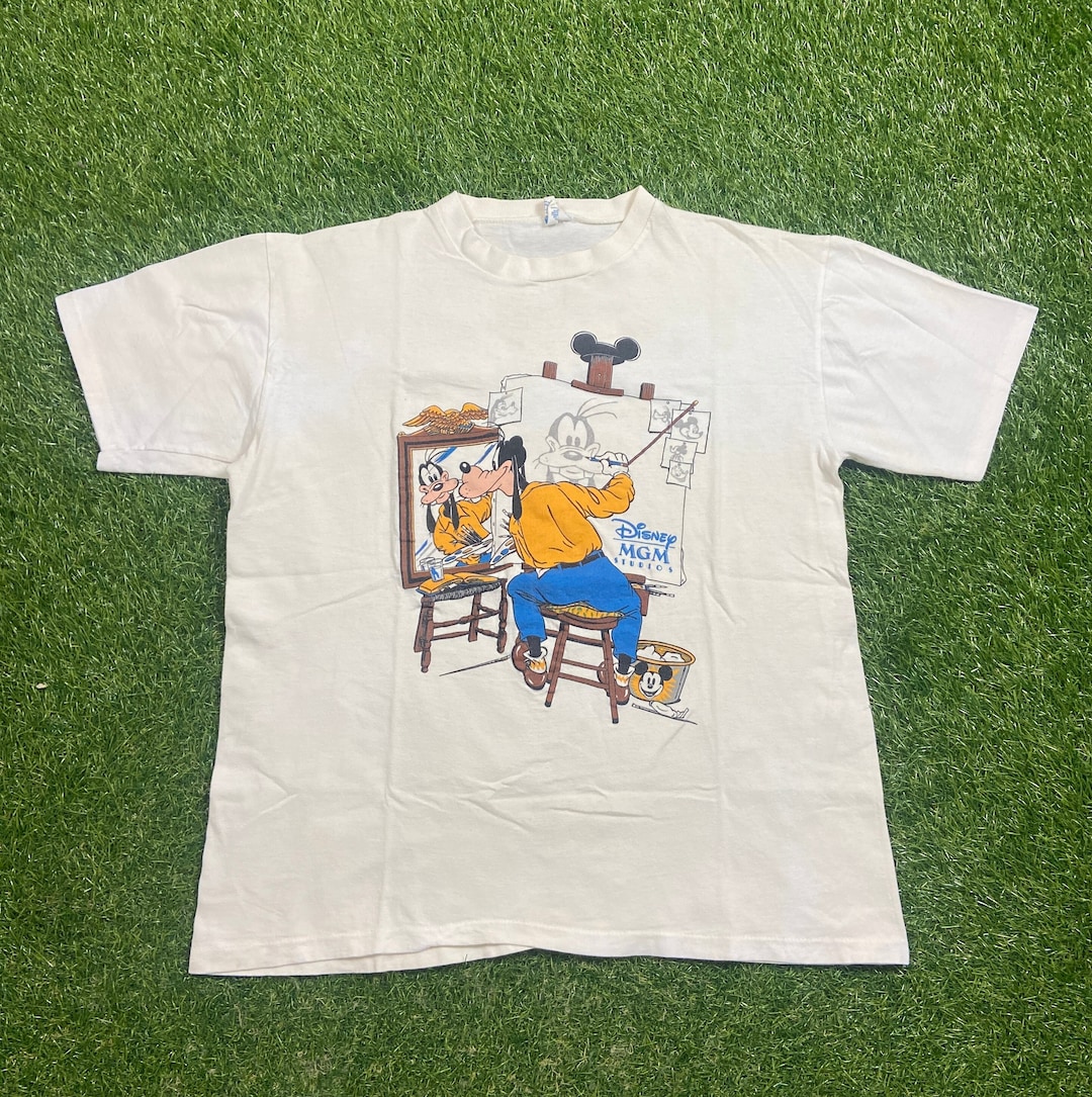 Vintage Goofy T Shirt Tee Made USA Size Large L MGM Studios Walt Disney ...