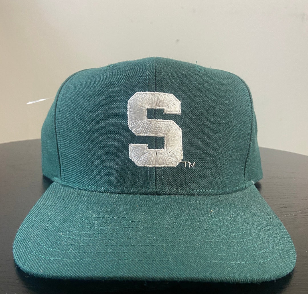 Vintage University of Michigan State Spartans Snapback Hat OSFA NCAA ...