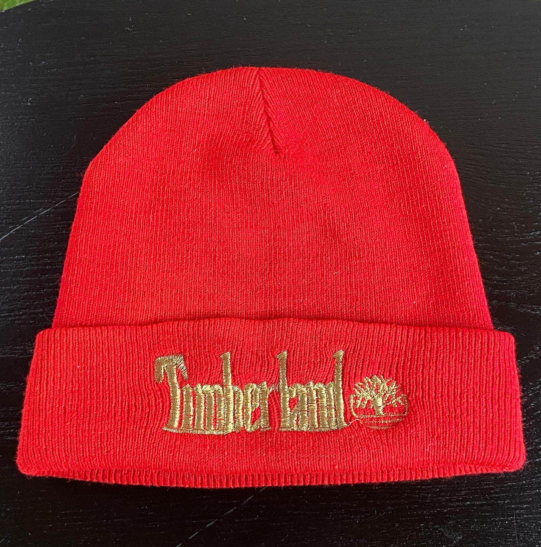 Vintage Timberland Beanie Small Skull Cap Classic Outdoor Wear Winter ...