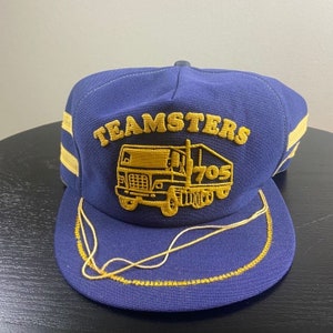 Vintage Teamsters Snapback Hat Made USA OSFA Truckers Shipping Classic ...