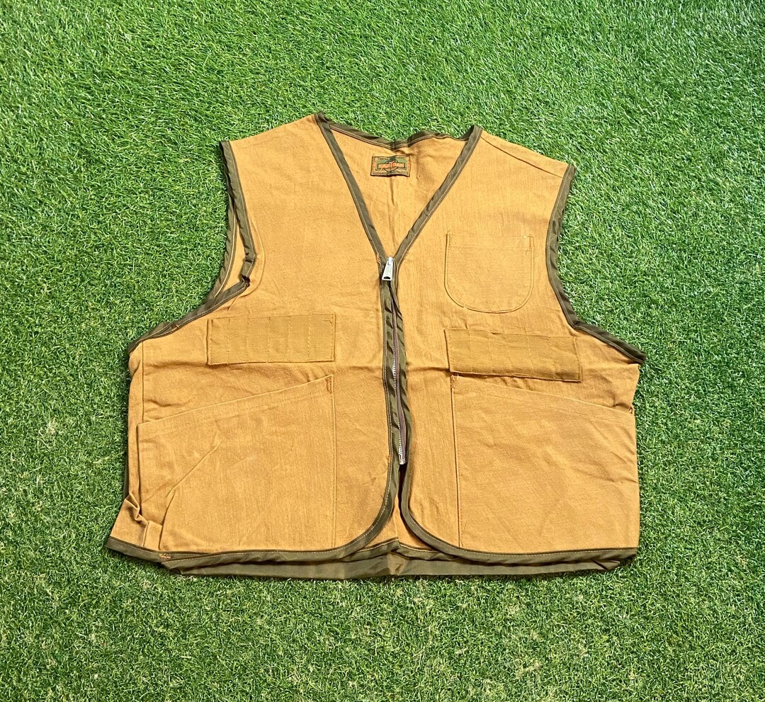 Vintage Hunting Vest Jacket Saft Bak Size Medium M Comfy Hunt Fishing ...