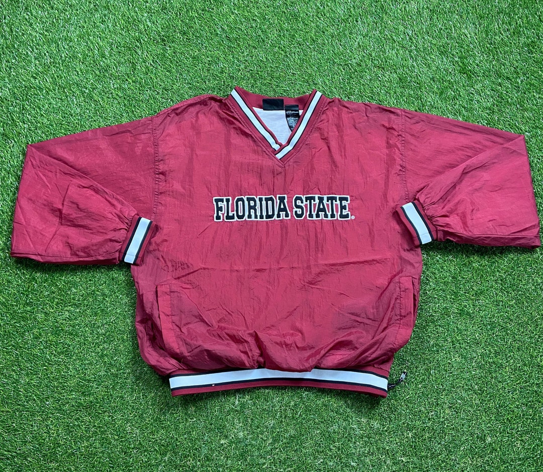 Vintage Florida State University Seminoles Pull Over Jacket Starter ...