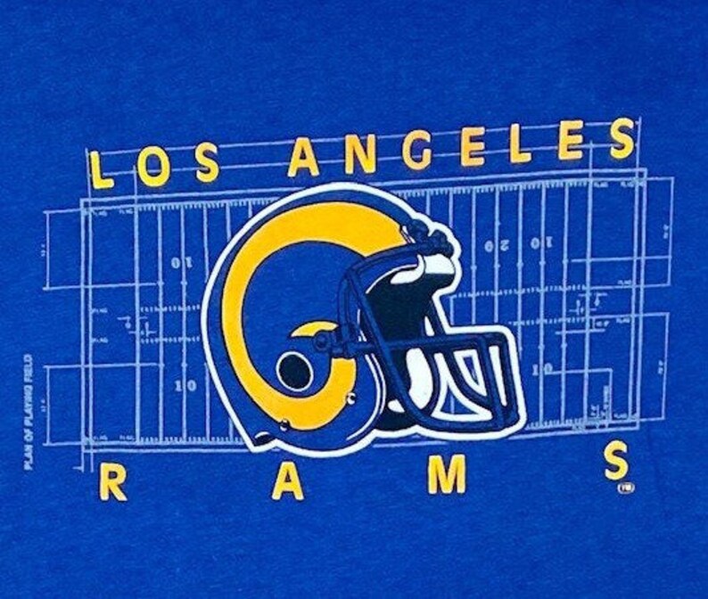 Vintage Los Angeles Rams NFL Football 1980's 80s T Shirt | Etsy
