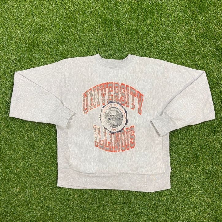 Vintage University Of Illinois Crewneck Sweatshirt Champion | Etsy