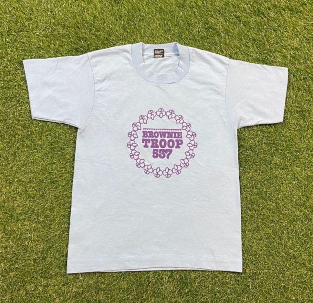 Vintage Brownie Troop 537 T Shirt Tee Fruit of the Loom Made USA Size ...