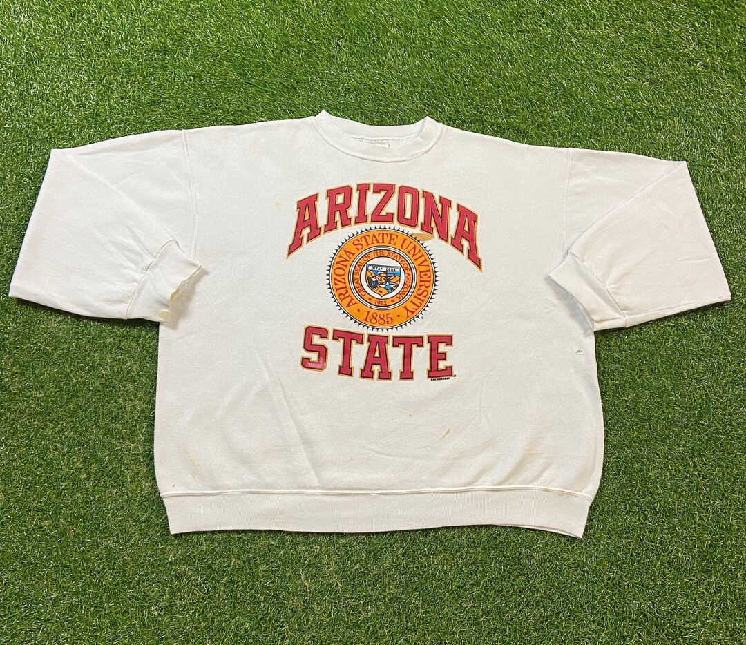 Vintage Arizona State University Crewneck Sweatshirt Tultex Made USA ...