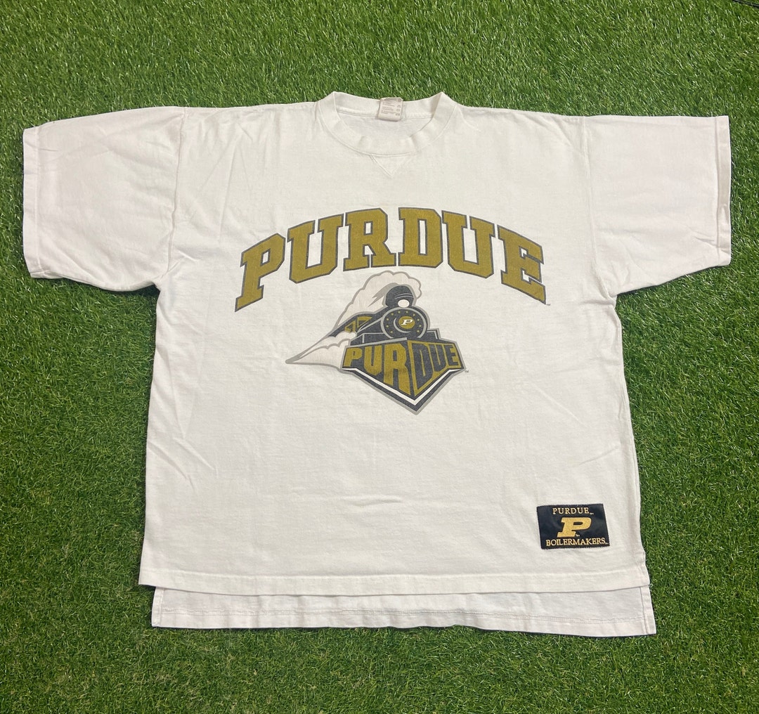 Vintage Purdue University Boilermakers T Shirt Tee Made USA Size Xtra ...