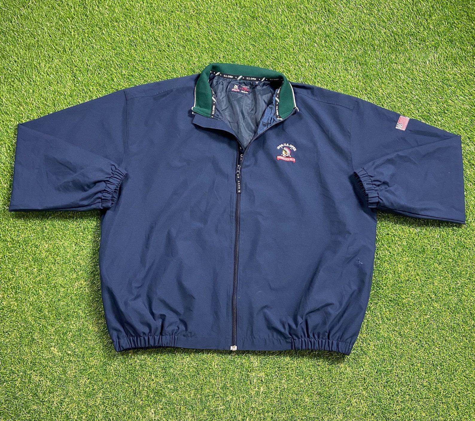 Vintage US Open Golf Windbreaker Jacket Ashworth Size Xtra Large XL ...