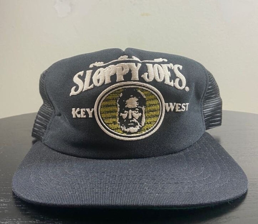 Vintage Sloppy Joe's Snapback Hat Made USA Size Medium / Large Key West ...