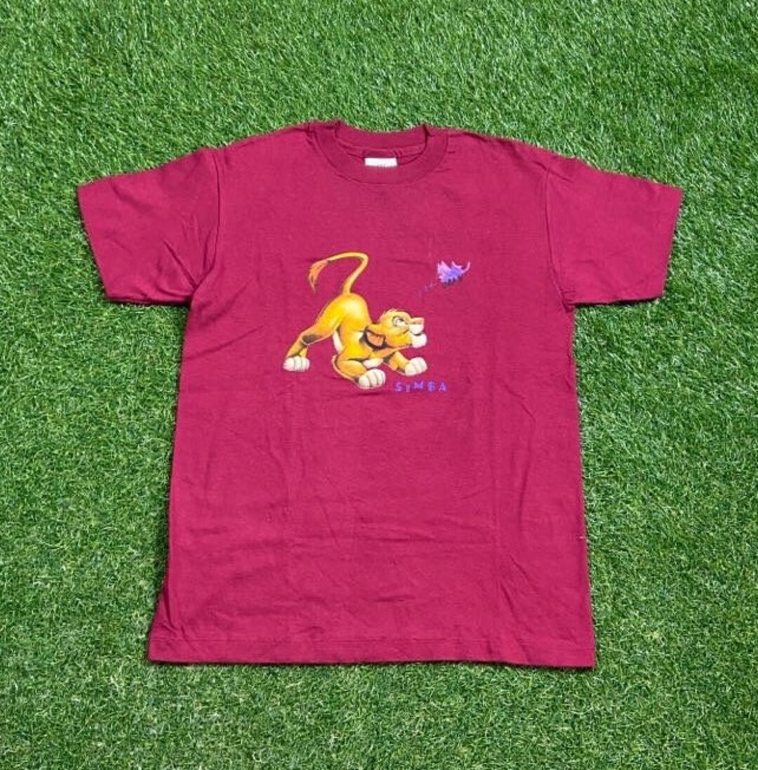 Vintage Disney the Lion King Simba T Shirt Tee Made USA Size Youth Large Walt Disney World ...