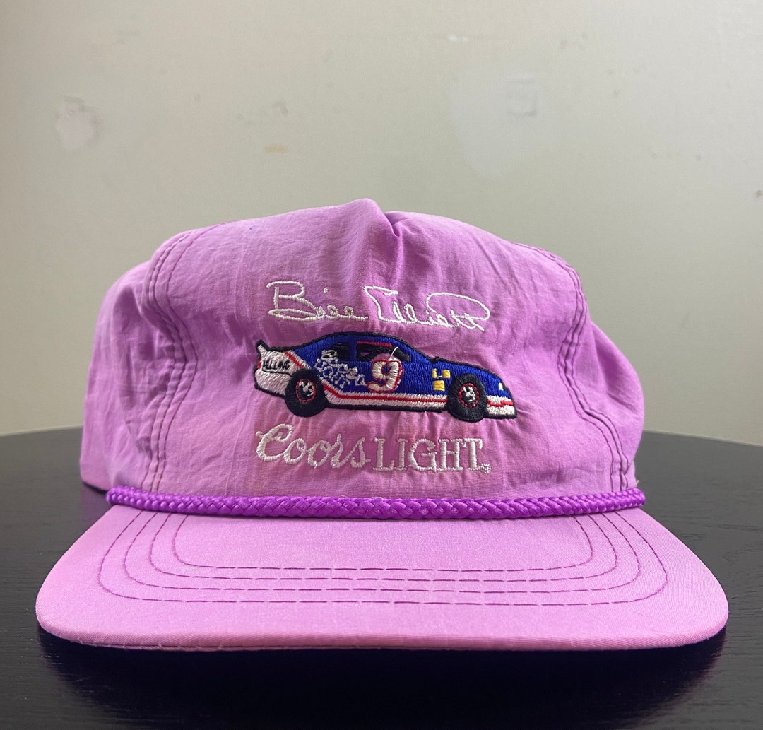 Vintage Bill Elliot Coors Light Snapback Hat Yupoong OSFA NASCAR Racing ...