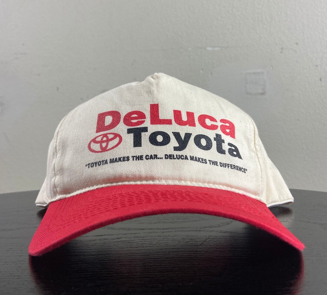 Vintage Toyota Deluca Snapback Hat OSFA Classic Car Speedway NASCAR ...