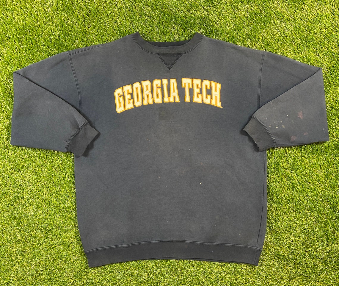 Vintage Georgia Tech Crewneck Sweatshirt Champs Size 2XL XXL Atlanta ...