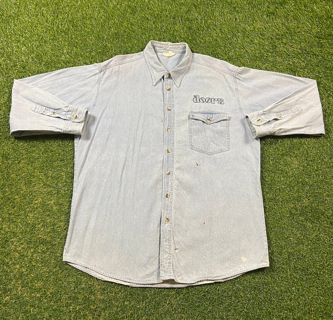 Vintage the Doors Jim Morrison Button Down Shirt Size Xtra Large XL ...