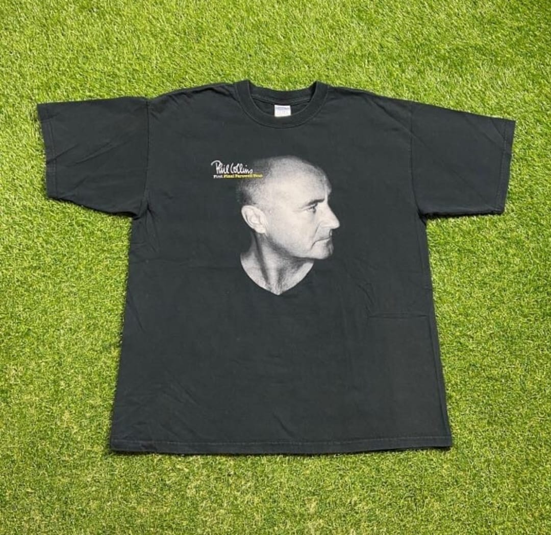 Vintage Phil Collins First Final Farewell Tour T Shirt Tee Gildan Size ...