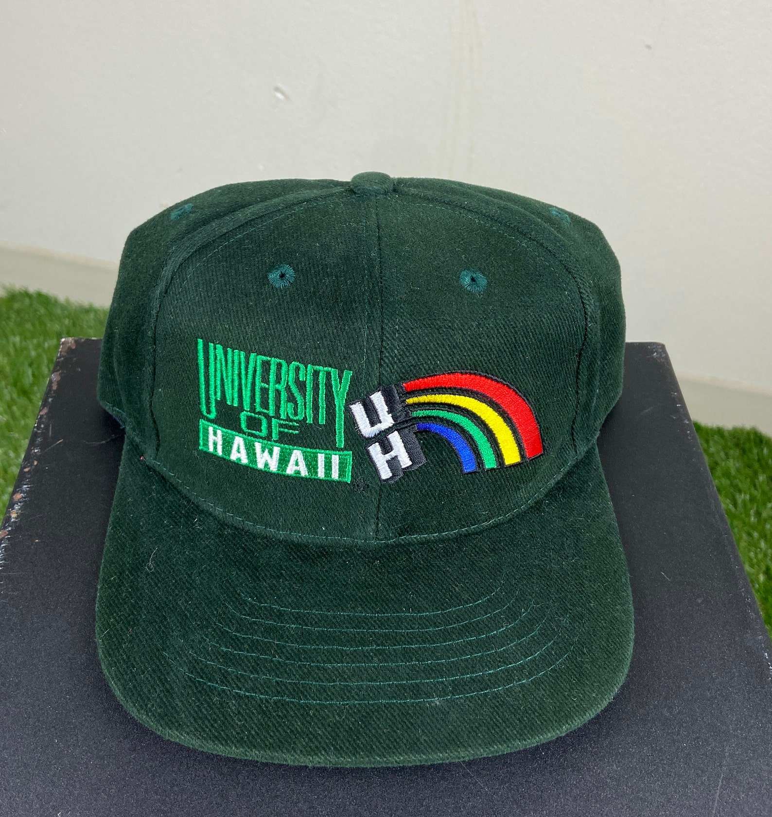 Vintage University of Hawaii Snapback Hat OSFA Hawaiian Headwear ...