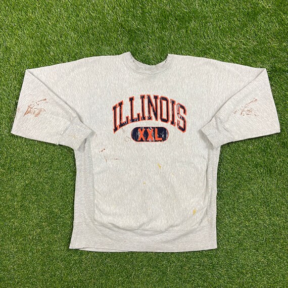 Vintage University of Illinois Crewneck Sweatshirt Champion - Etsy